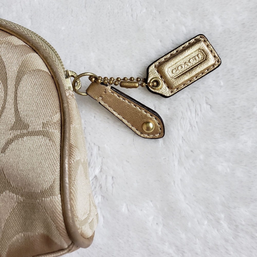 Coach Small Pouch, Gold/Lavender, Nwot - Gem